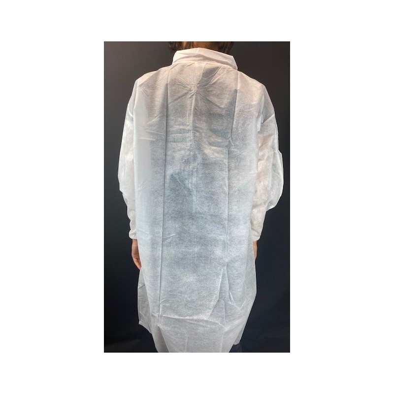 BLOUSE D’HYGIÈNE "ZIP" CLASSIQUE PP À COL