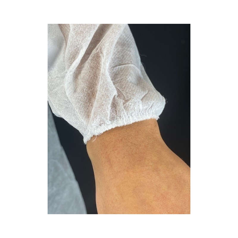 BLOUSE D’HYGIÈNE "ZIP" CLASSIQUE PP À COL