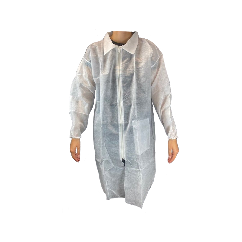 BLOUSE D’HYGIÈNE "ZIP" CLASSIQUE PP À COL